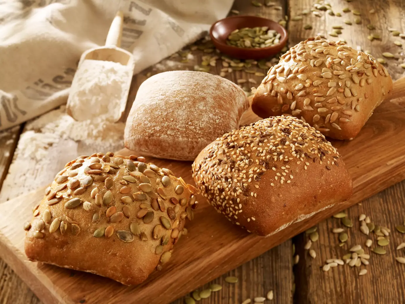 Banquet d'Or® - Bruin meergranen carré broodje (doos 100x85 G) B687 ...