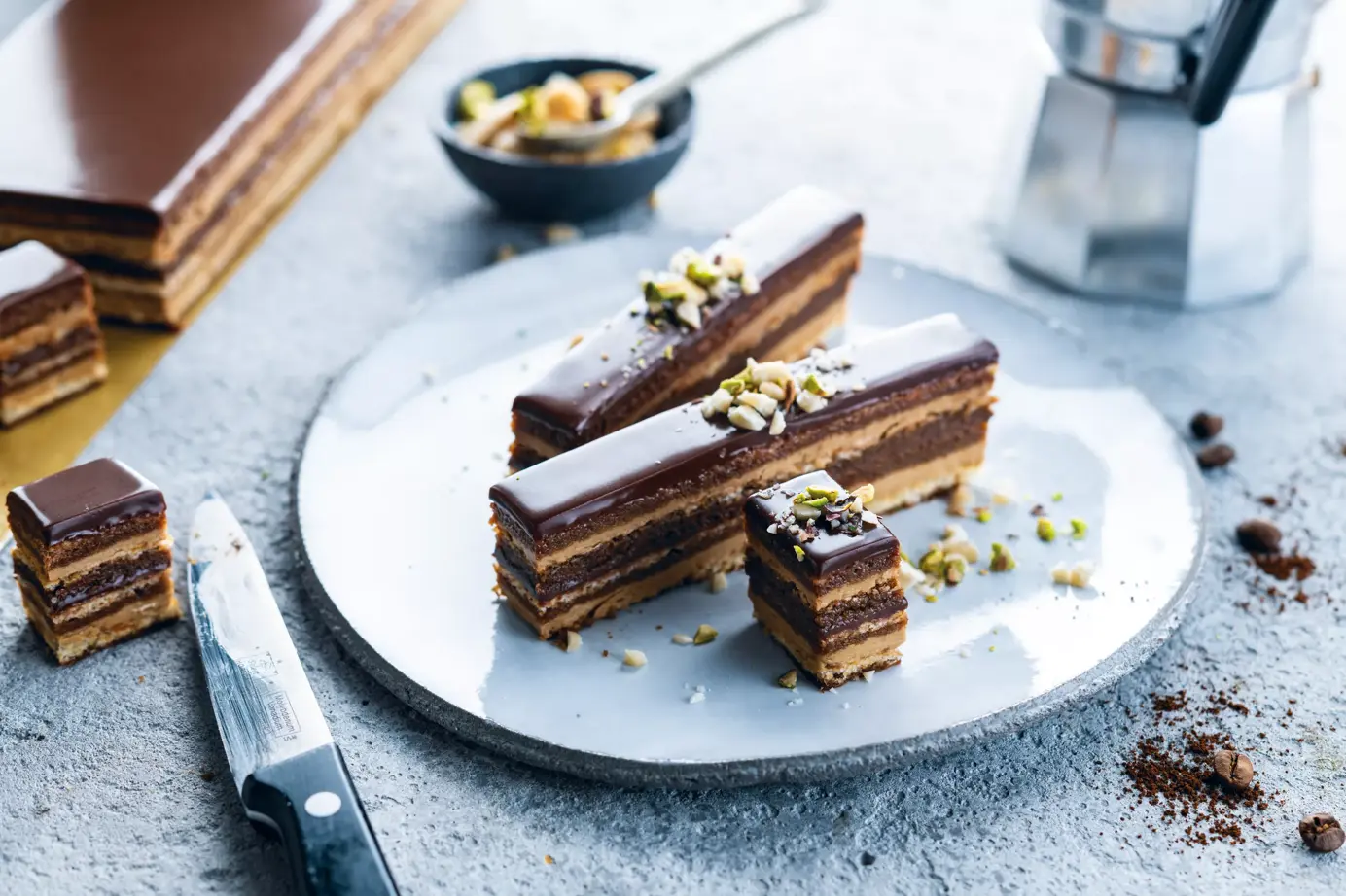 Entremet Opéra café chocolat | Vandemoortele Professional