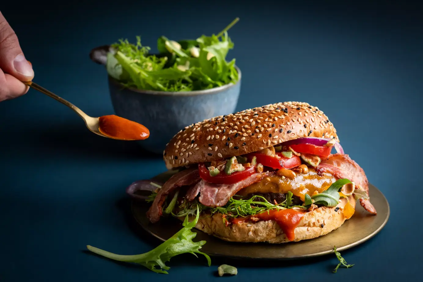 Burger américain boeuf bacon | Vandemoortele Professional